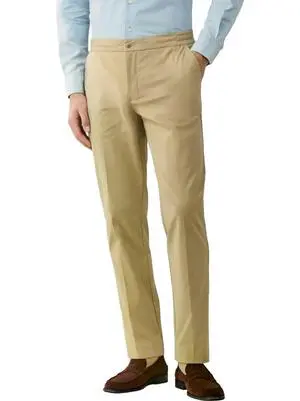 HACKETT LONDON Elasticated-waistband Chinos - Neutrals