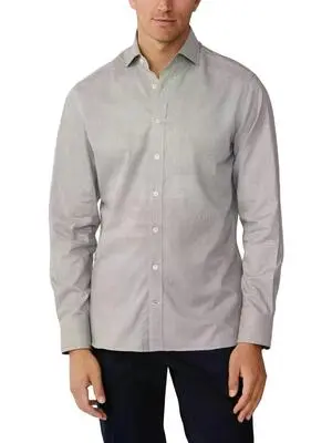 HACKETT LONDON Puppytooth-pattern Shirt - Green