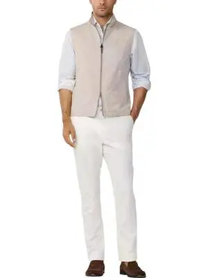 HACKETT LONDON Textured Gilet - Neutrals