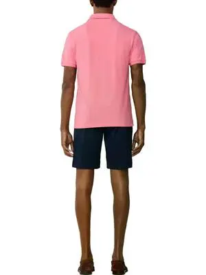 HACKETT LONDON Beach-trim Short-sleeve Polo Shirt - Pink