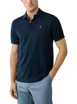 HACKETT  Logo-embroidered Polo Shirt - Blue