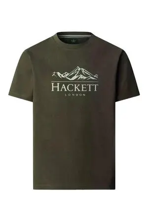 HACKETT LONDON Heritage Peaks Graphic-print T-shirt - Green