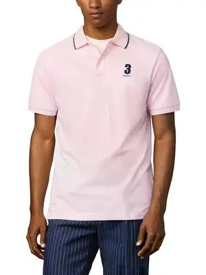HACKETT LONDON Heritage Tipped-trim Polo Shirt - Pink