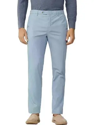 HACKETT LONDON Kensington Slim-fit Trousers - Blue
