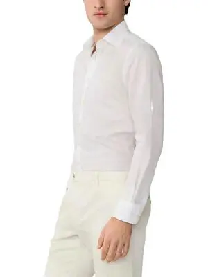 HACKETT LONDON Pointed-collar Shirt - White
