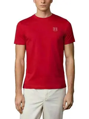 HACKETT LONDON Logo-print Cotton T-shirt - Red