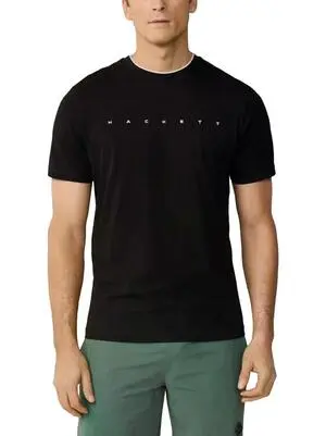 HACKETT LONDON Logo-print T-shirt - Black