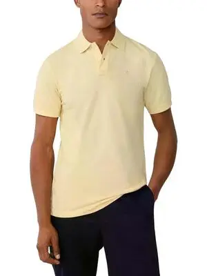 HACKETT LONDON Embroidered Slim-fit Polo Shirt - Yellow