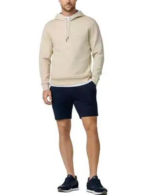 HACKETT LONDON Logo Print Drawstring Hoodie - Neutrals