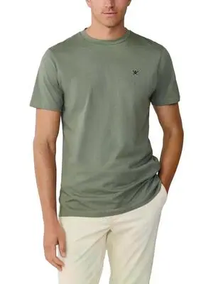 HACKETT LONDON Logo-embroidered Cotton T-shirt - Green