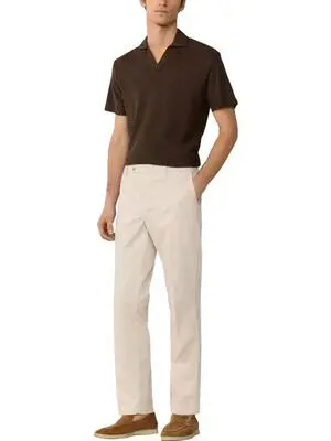 HACKETT LONDON Sanderson Tailored-fit Trousers - Neutrals