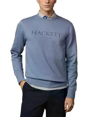HACKETT LONDON Logo Print Sweatshirt - Blue