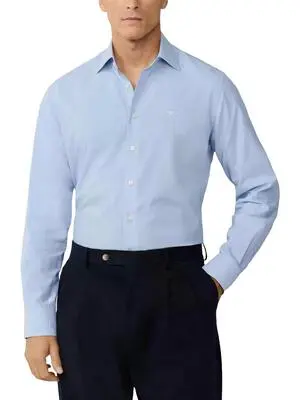HACKETT LONDON Cutaway-collar Shirt - Brown