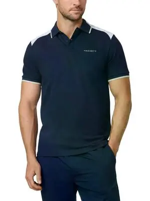 HACKETT LONDON Logo-embroidered Polo Shirt - Blue