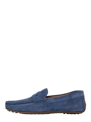 HACKETT LONDON Suede Driver Loafers - Blue