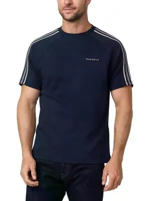 HACKETT LONDON Tape-detail Short-sleeve T-shirt - Blue