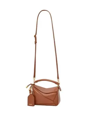 Loewe Loewe Mini Featherlight Puzzle Bag Walnut