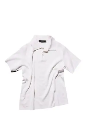 Gucci Silk Cotton Polo Shirt With Embroidery - Ivory