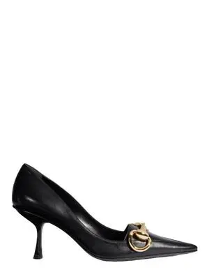 Gucci Boulevard Heeled Pumps With Horsebit Detail - Black