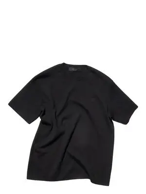 Gucci Knit Silk Cotton T-shirt With Embroidery - Black