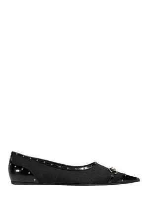 Gucci Point-toe Studded Loafers - Black