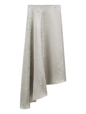 Dior Asymmetric Mid-length Jacquard Skirt - Grey