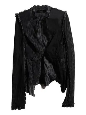 Gucci Printed Silk Blend Shirt - Black