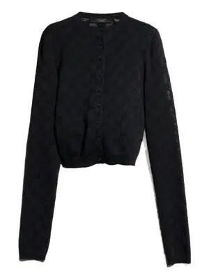 GUCCI Gucci Monogram Sheer Cardigan