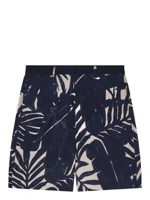 Emporio Armani Patterned Bermuda Shorts - Black