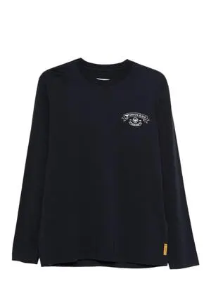 Emporio Armani Logo-print Long-sleeve T-shirt - Blue