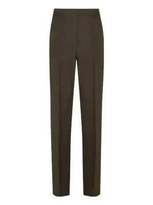 Max Mara Pleated Trousers - Green