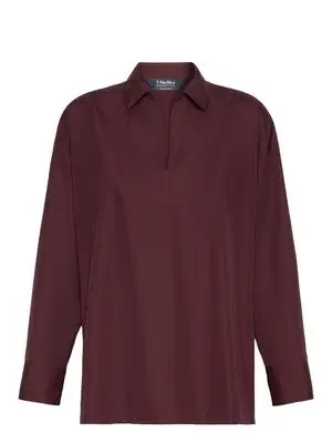Max Mara Smmcristel Long-sleeved Blouse - Deep Red