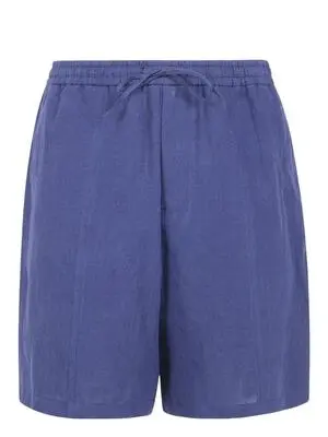 Emporio Armani Drawstring Elastic Waistband Trousers - Blue