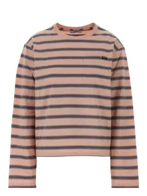 Prada Striped Long-sleeved T-shirt - Nude