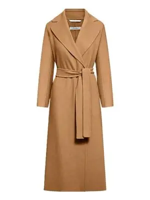 Max Mara Poldo Belted Long Coat - Camel