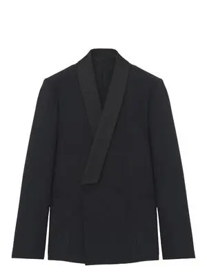 Alexander McQueen Double-breasted Shawl Collar Jacket - Black