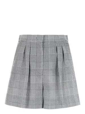 MAX MARA Max Mara Checked Pleated Shorts