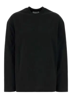 JIL SANDER Long Sleeve Crew Neck T-shirt - Black