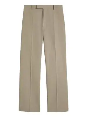 JIL SANDER Tailored Straight Leg Trousers - Khaki