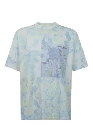 MAISON MARGIELA Patchwork Floral Oversized T-shirt - Gray