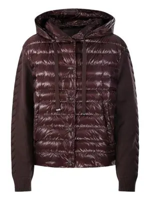 Herno Herno Quilted Panelled Hooded Jacket Black