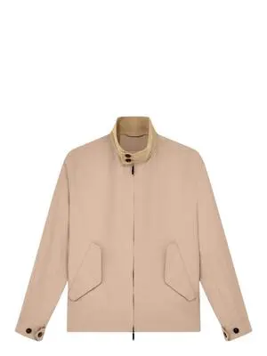 EMPORIO ARMANI Emporio Armani Corduroy-Collar Zip-Up Bomber Jacket
