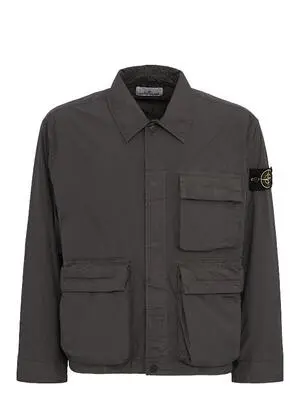 Stone Island Stone Island Logo Nylon Field Jacket Black