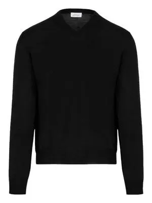 Brioni Long-sleeve V-neck Sweater - Black