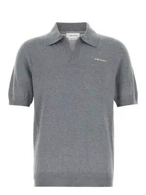 Alexander McQueen Logo-embroidered Short-sleeve Top - Gray
