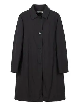 JIL SANDER Single-breasted Button-fastening Coat - Black