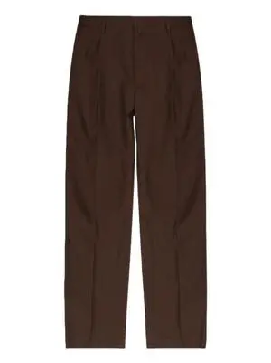MAISON MARGIELA Creased-finish Wide-leg Trousers - Brown