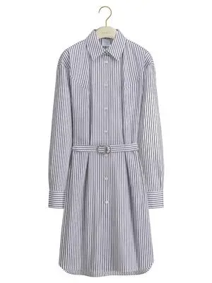 DIOR Dior Striped Shirtdress With Belted Waist