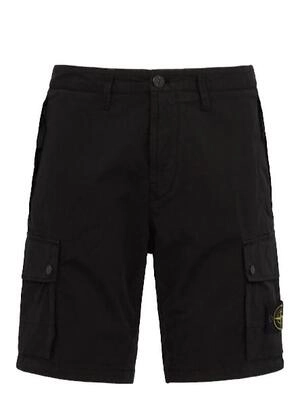 Stone Island Cargo Shorts - Black