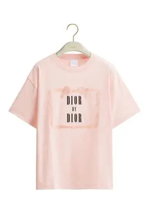 Dior Oversized Embroidered Logo T-shirt - Pink